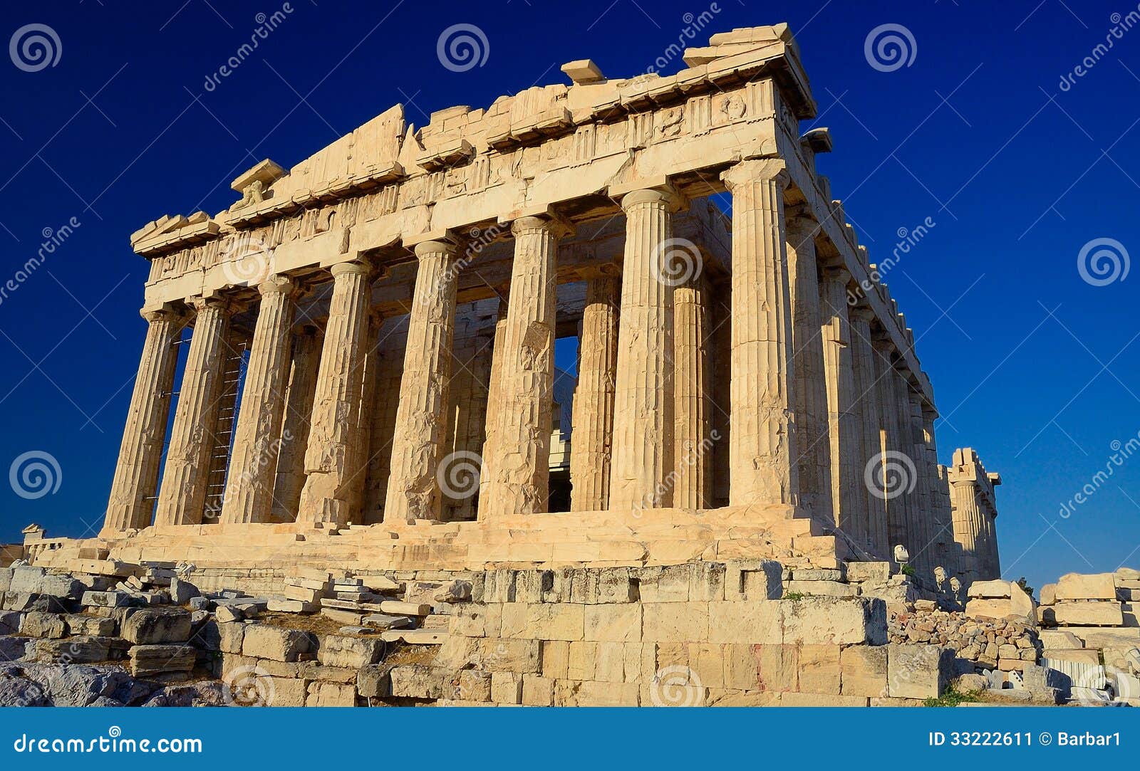 Partenone, Un Tempio Sull'acropoli Ateniese Immagine Stock - Immagine ...