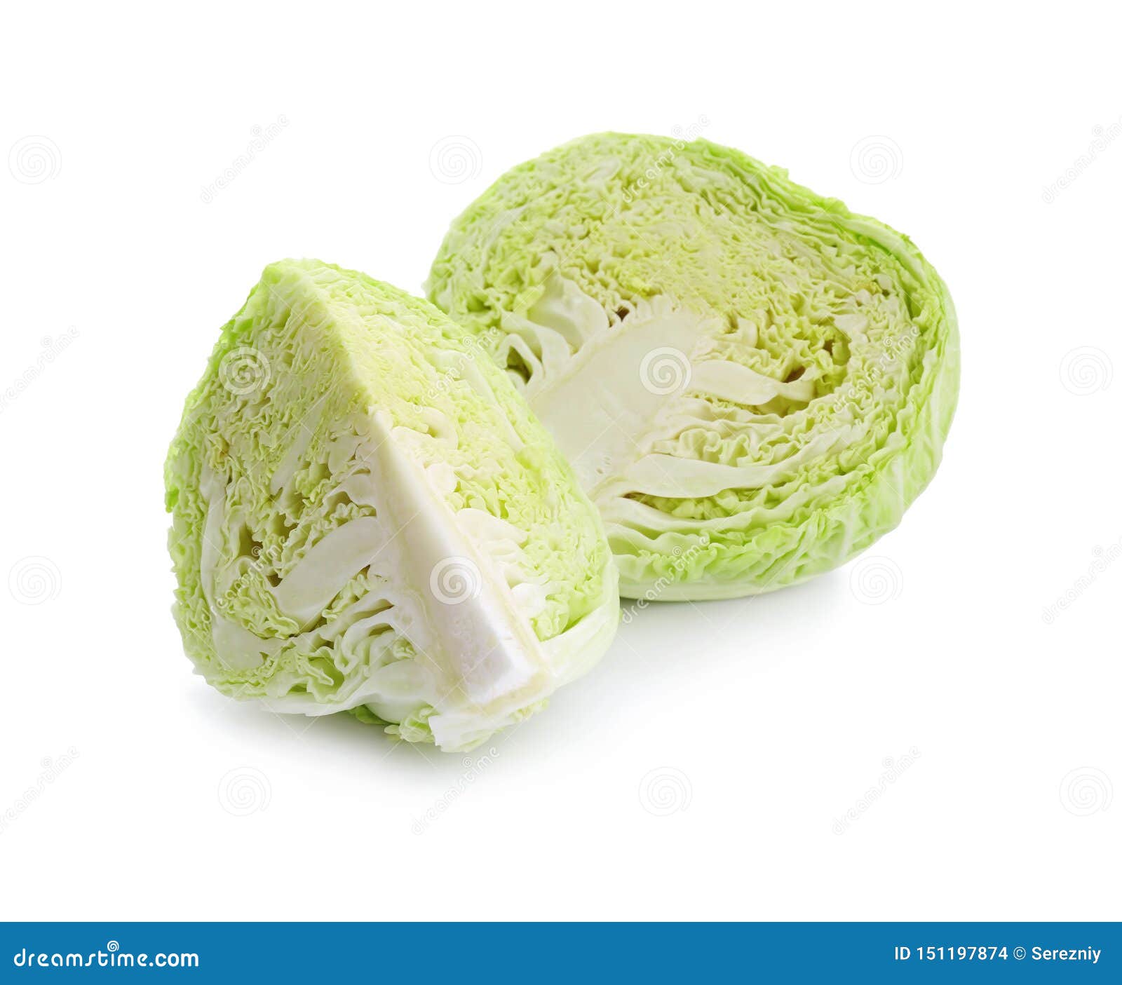 Partes De Couve No Fundo Branco Foto de Stock - Imagem de isolado ...