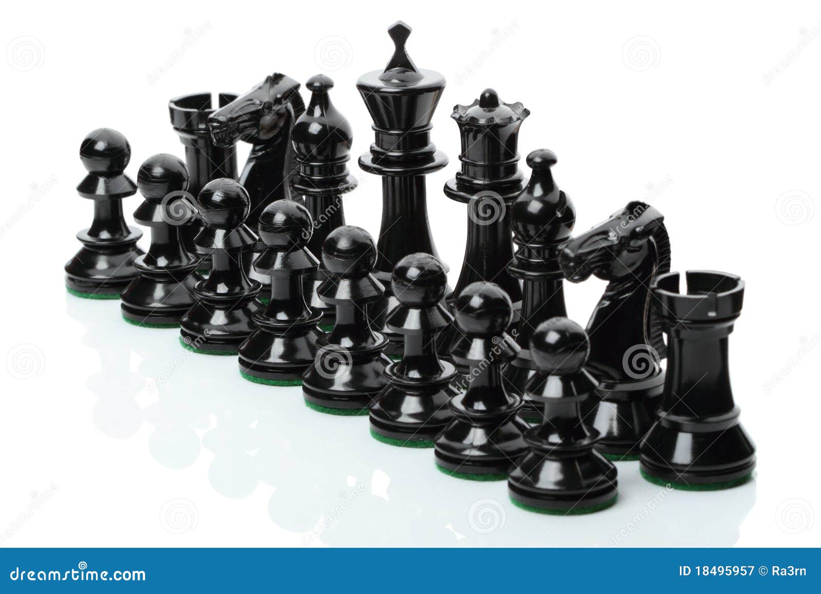 Partes de xadrez pretas imagem de stock. Imagem de exército - 18495957