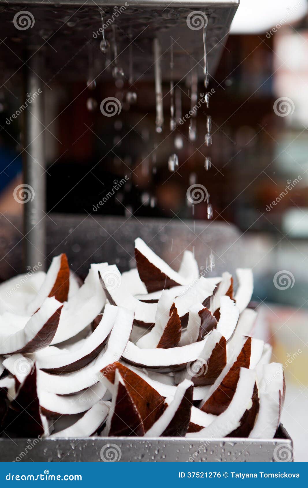 Partes do coco foto de stock. Imagem de alimento, doce - 37521276