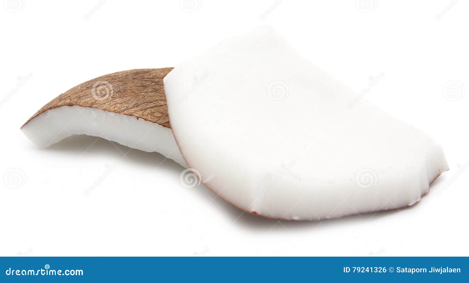 Partes do coco isoladas foto de stock. Imagem de alimento - 79241326