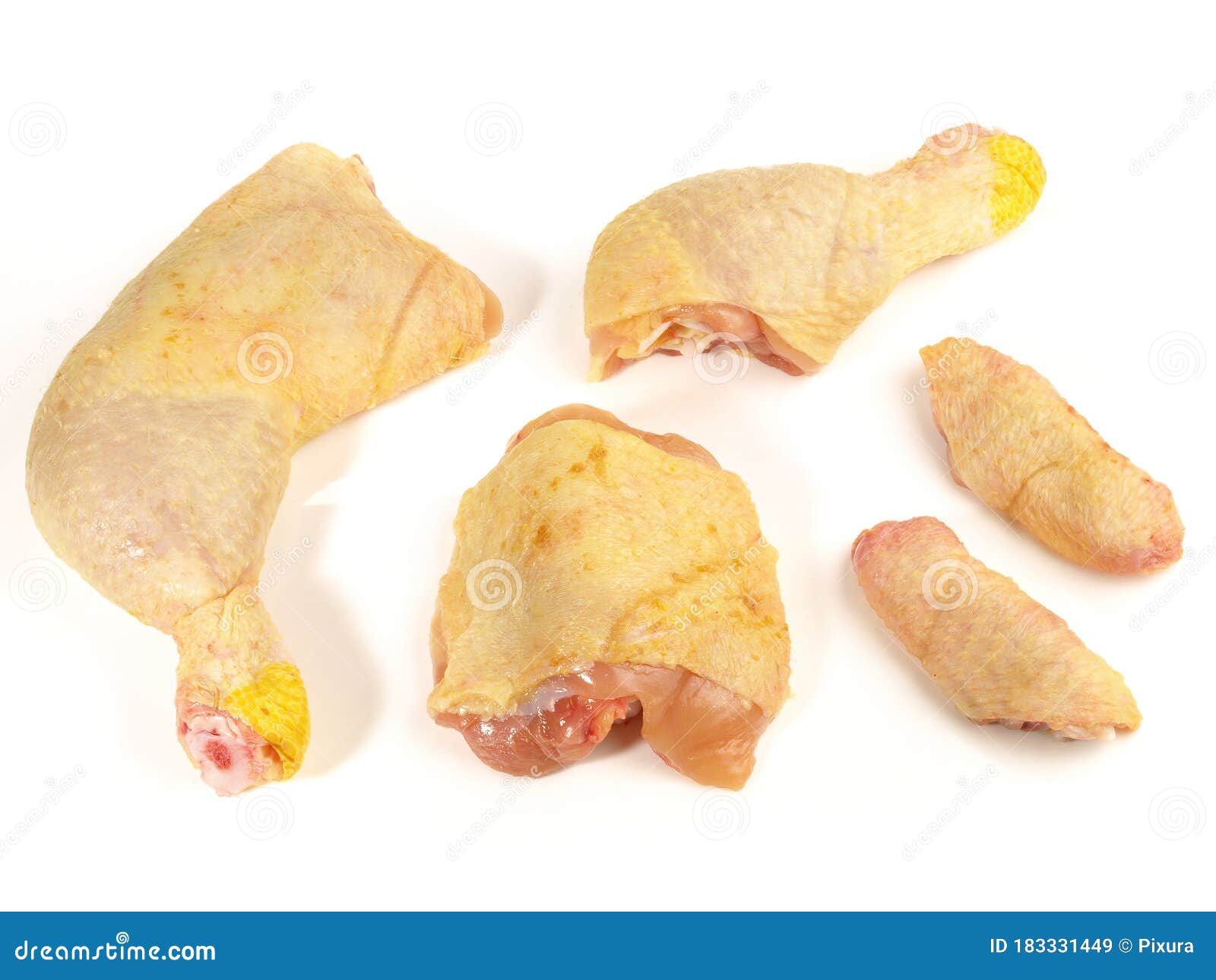 Partes Finas De Frango Asas E Pernas Imagem de Stock - Imagem de ...
