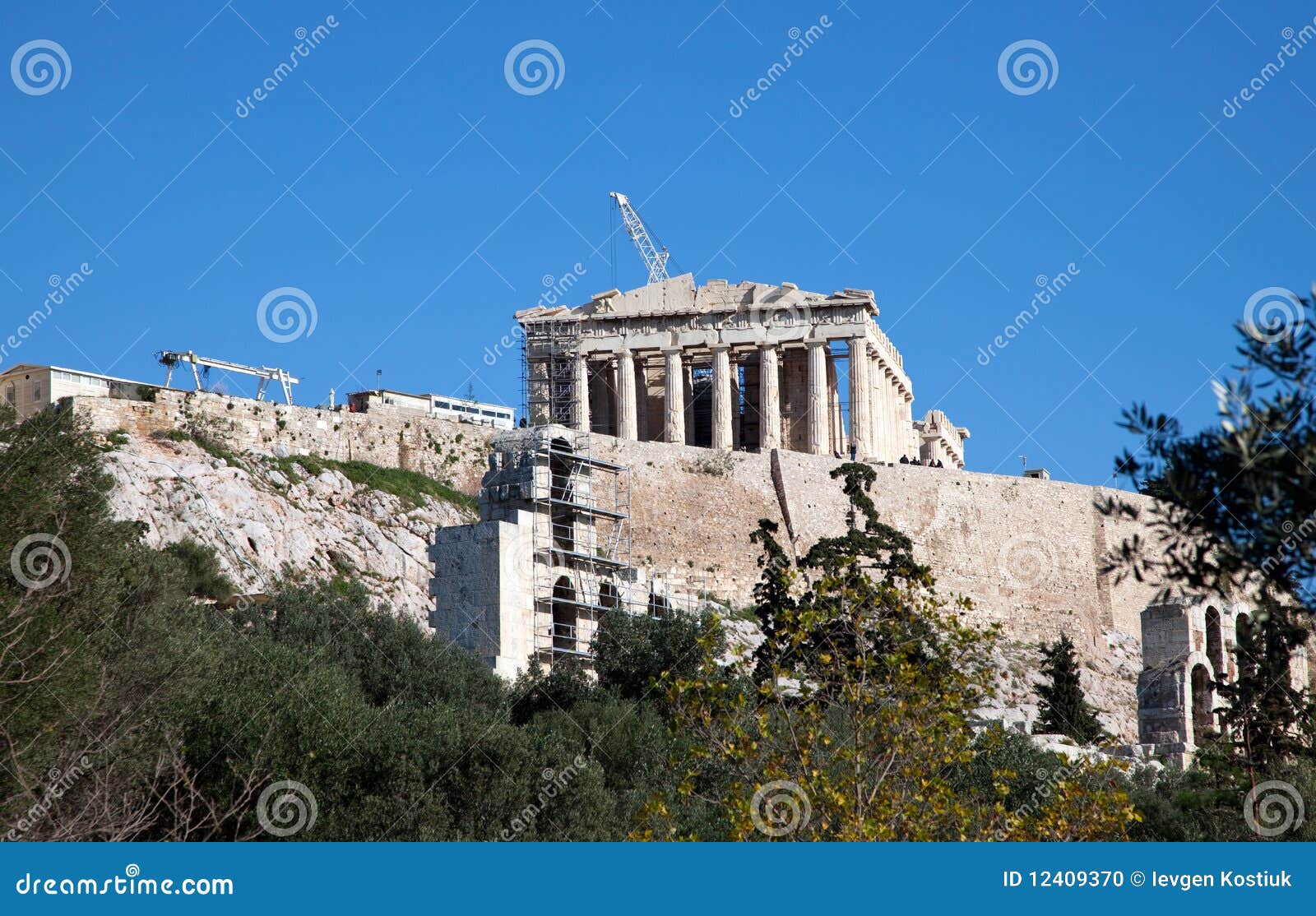 The Parthenon stock photo. Image of vacation, classic - 12409370
