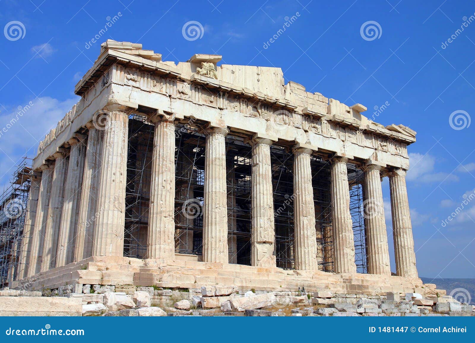 Parthenon stock image. Image of greece, forms, cult, famouse - 1481447
