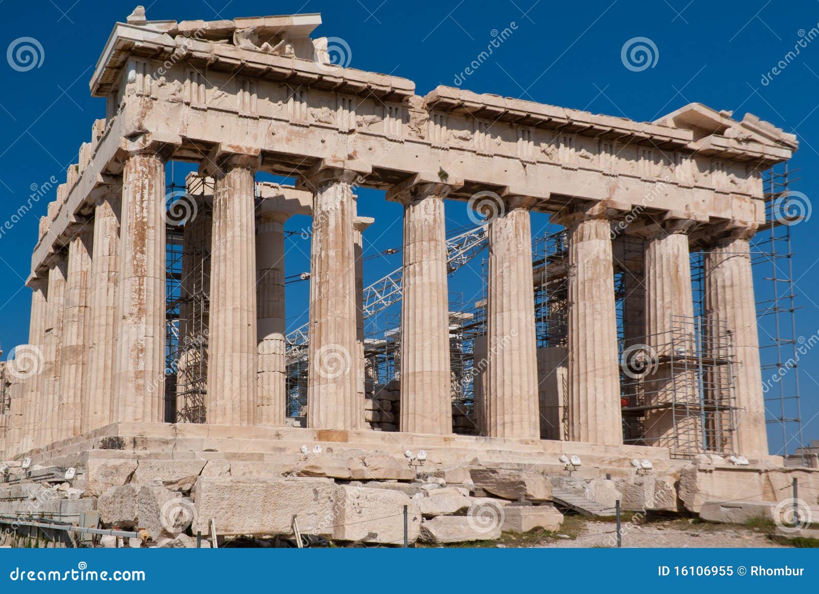 The Parthenon stock image. Image of monument, ruin, horizontally - 16106955