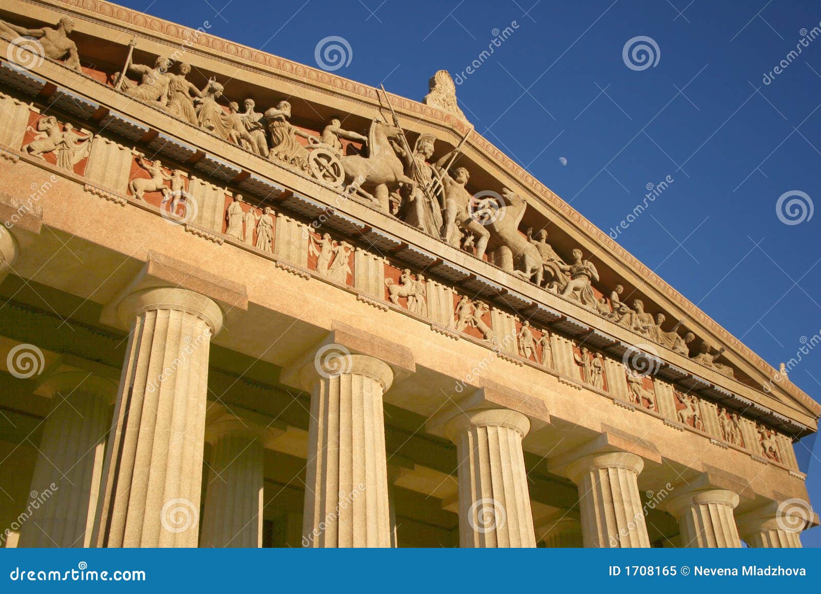 Parthenon stock image. Image of temple, sandstone, pediment - 1708165