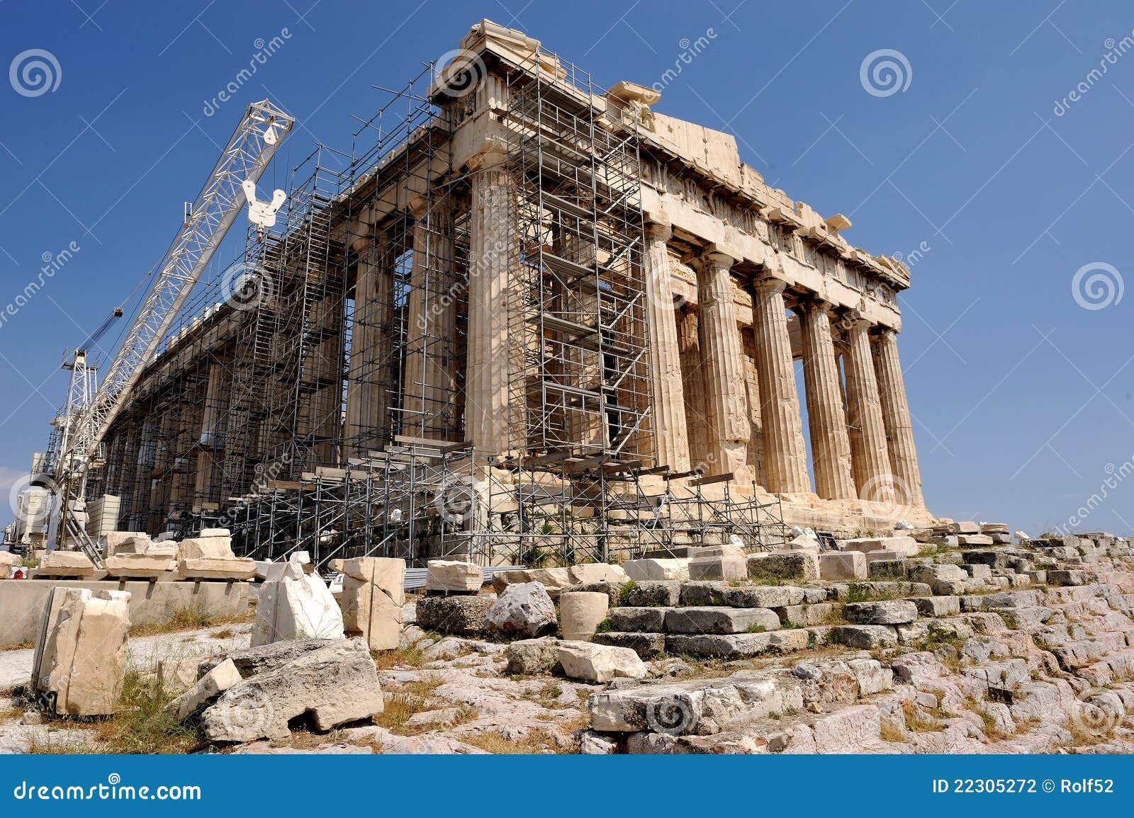 Parthenon editorial photography. Image of tourists, ruins - 22305272