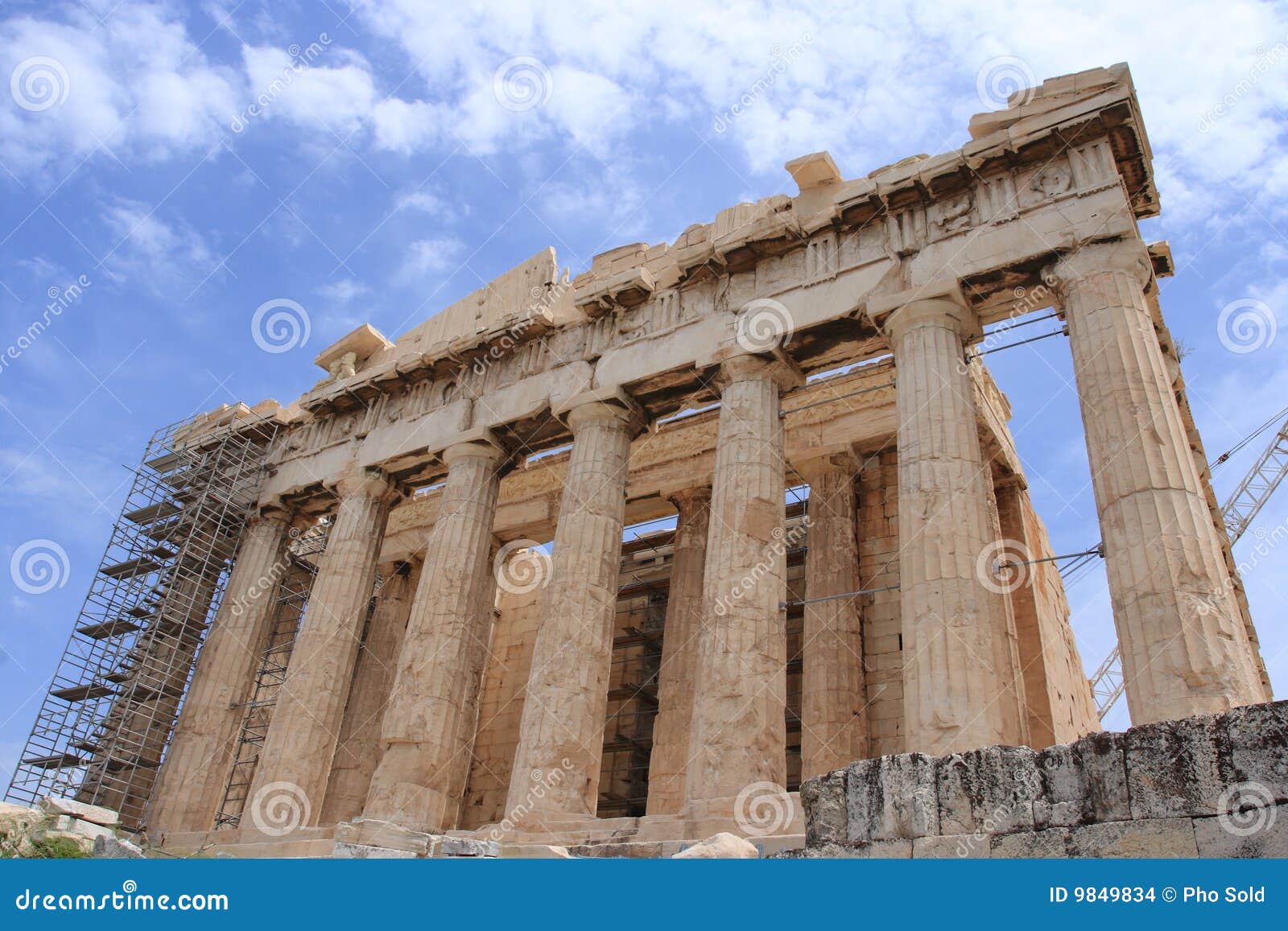 Parthenon photo stock. Image du parthénon, construction - 9849834