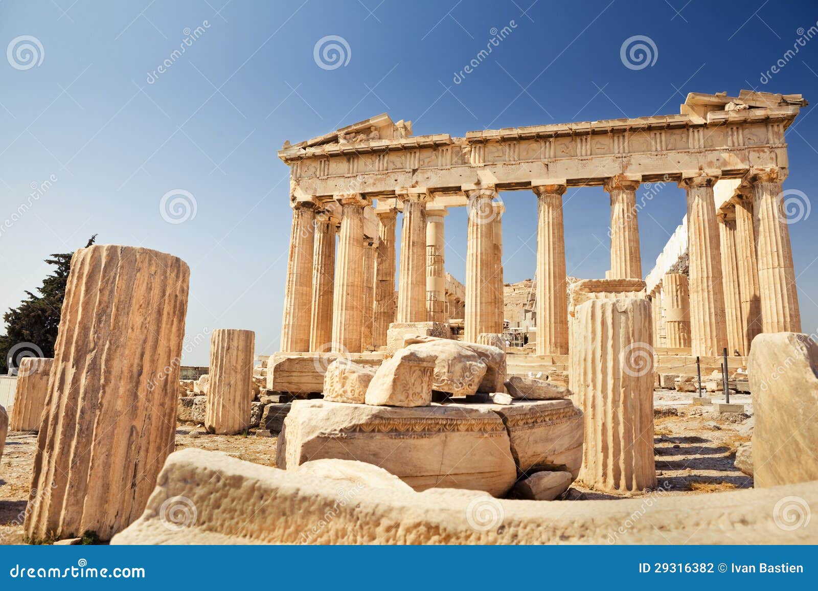 Parthenon on the Acropolis in Athens Stock Photo - Image of ruin ...