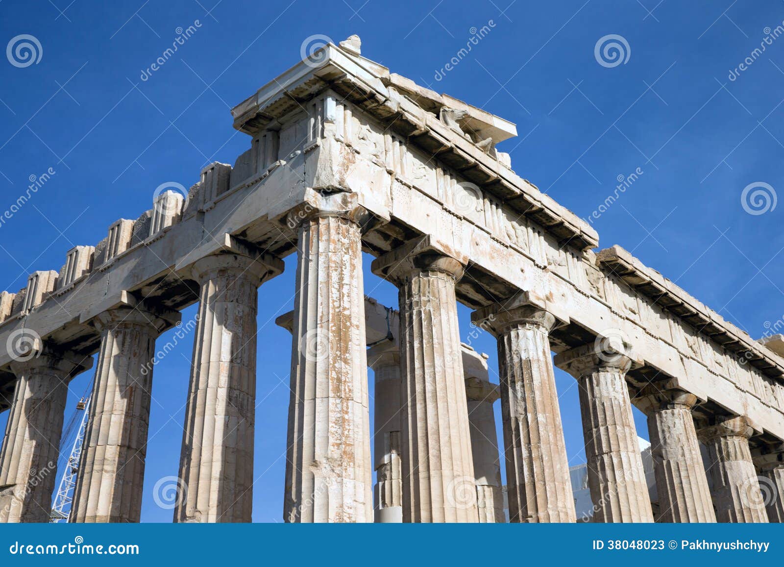 Parthenon on the Acropolis in Athens Stock Image - Image of recreate ...