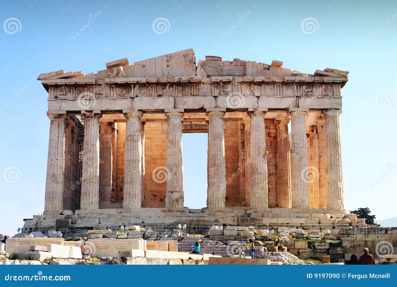 Acropolis Of Athens. Parthenon Columns. Greece Stock Image ...