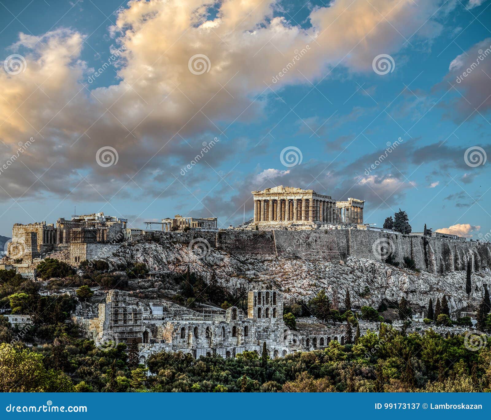 Parthenon, Acropolis of Athens Stock Image - Image of akropolis ...