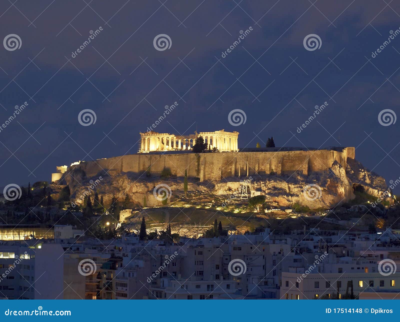 Parthenon Unusual Perspective, View Of The Internal Riser And Frieze ...