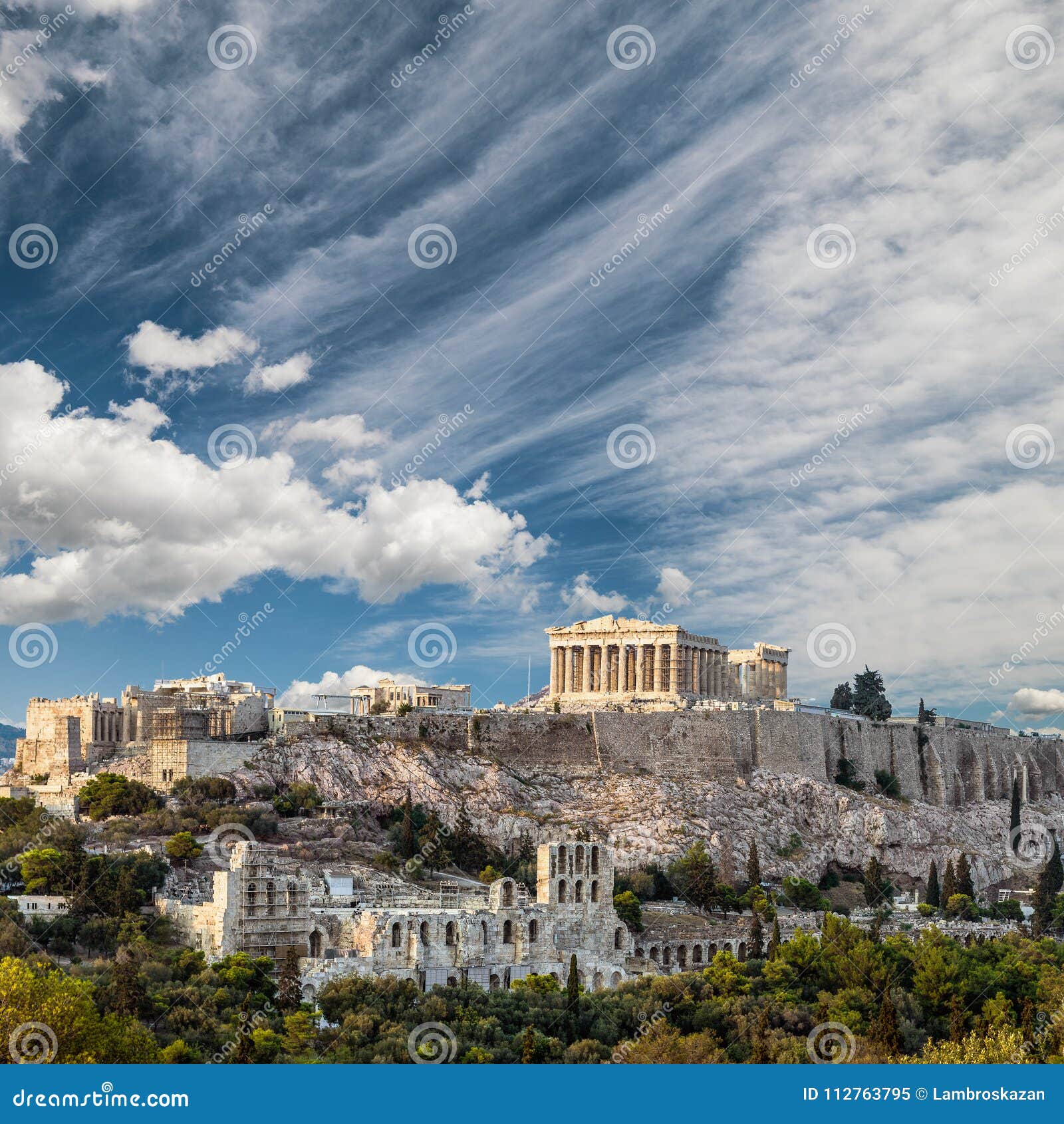 Parthenon Akropol Av Aten, Grekland Fotografering för Bildbyråer - Bild ...