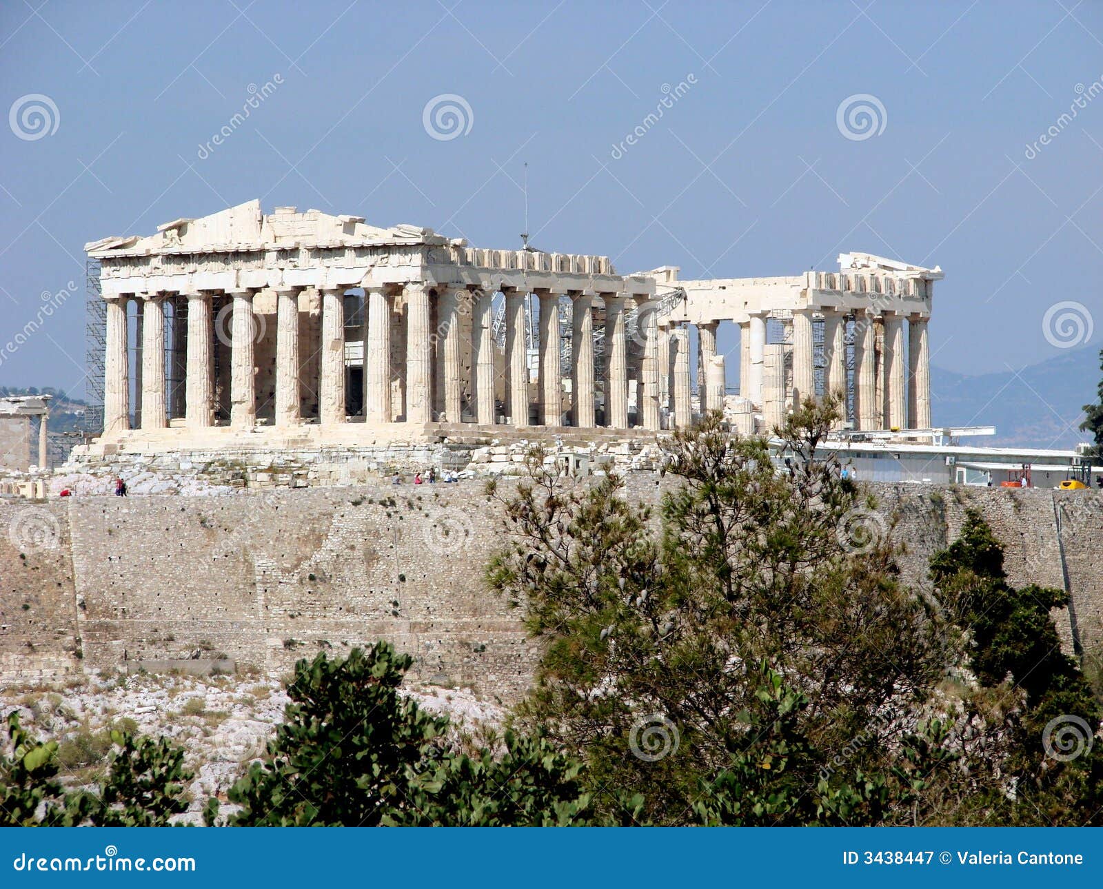The Parthenon, Athens stock image. Image of capital, parthenon - 3438447