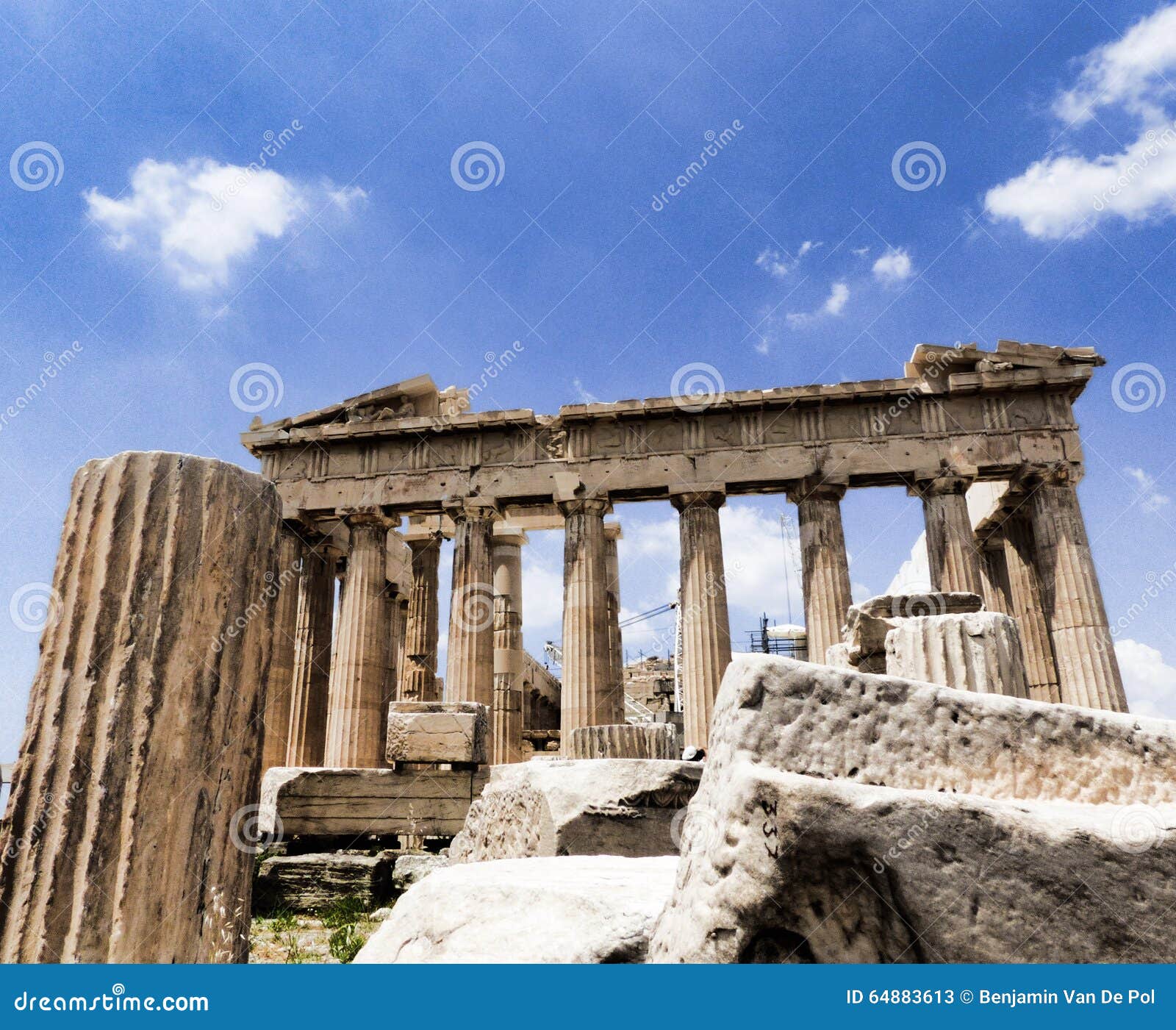 The Parthenon in Athens stock image. Image of greek, classic - 64883613