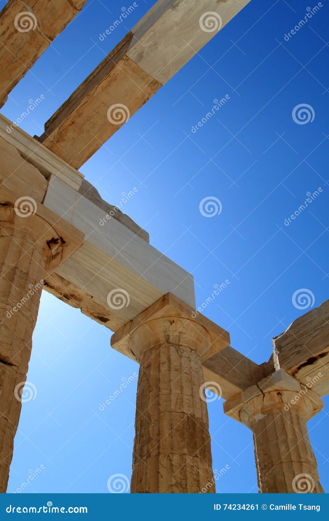 Parthenon stock image. Image of parthenon, stone, restoration - 74234261
