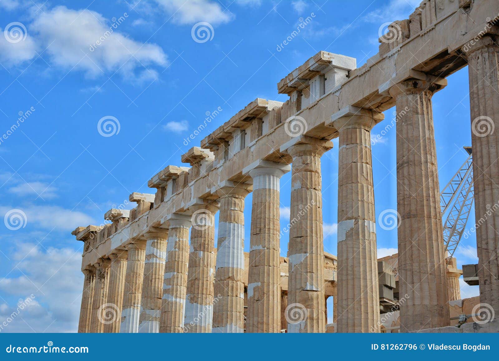 Parthenon Columns Detail, Athens Stock Photo - Image of athens ...