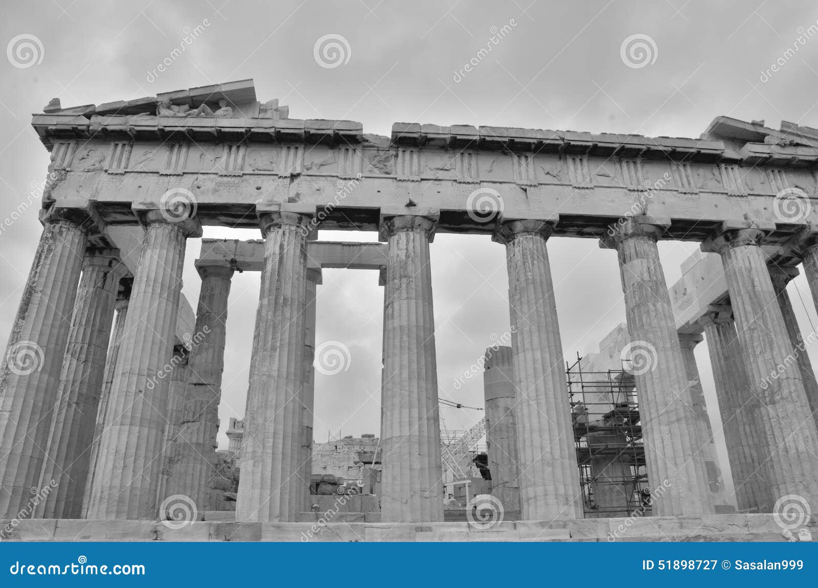 Parthenon Columns stock image. Image of building, historic - 51898727