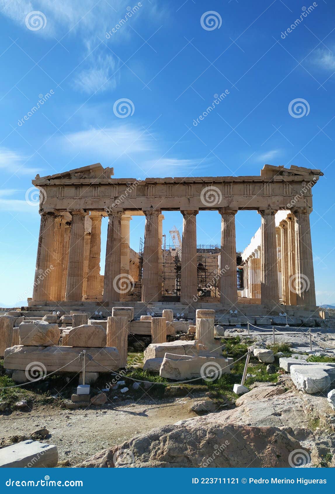 Parthenon Front View.acropolis of Athens Stock Image - Image of place ...
