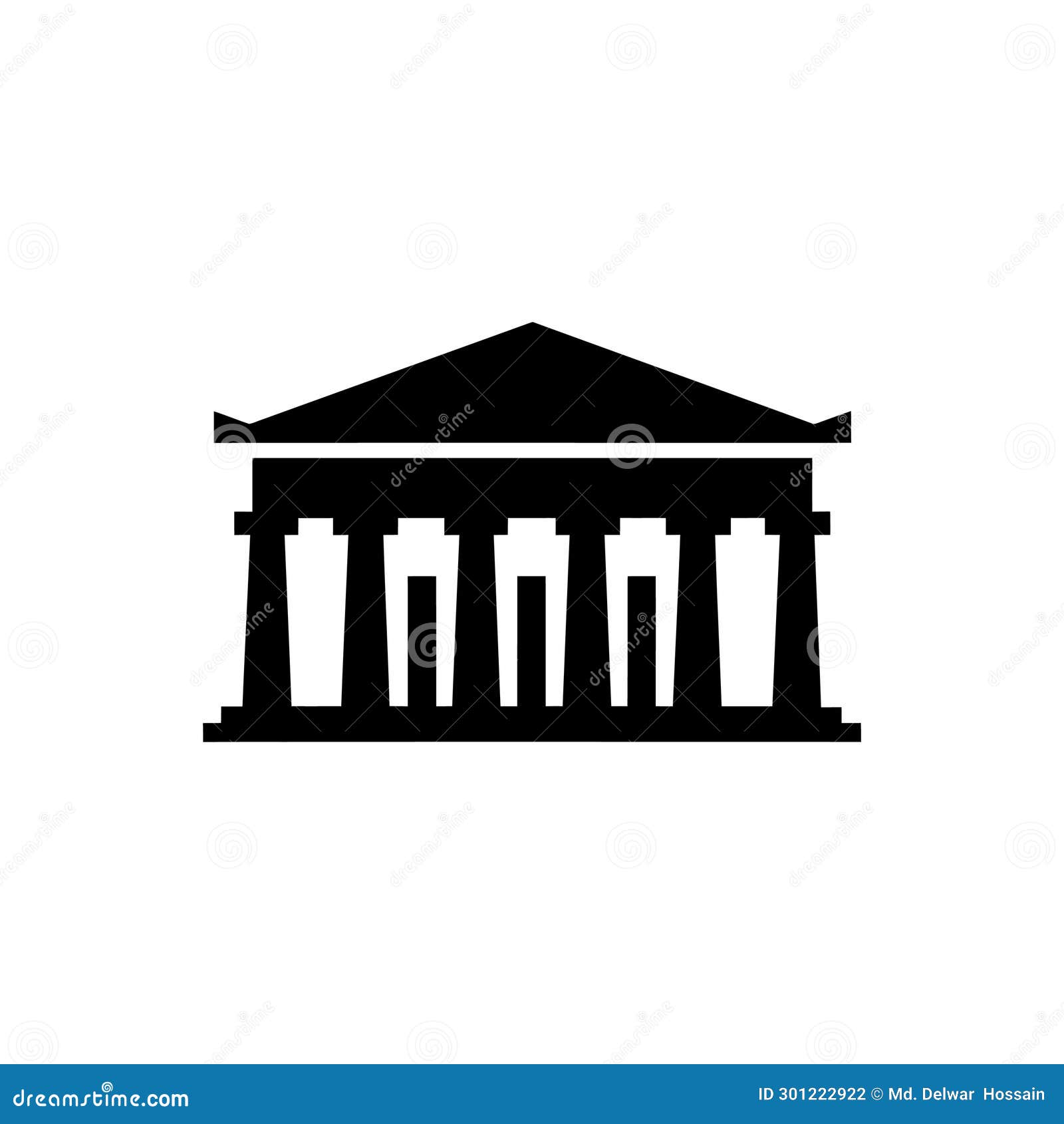 The Parthenon icon stock illustration. Illustration of icon - 301222922