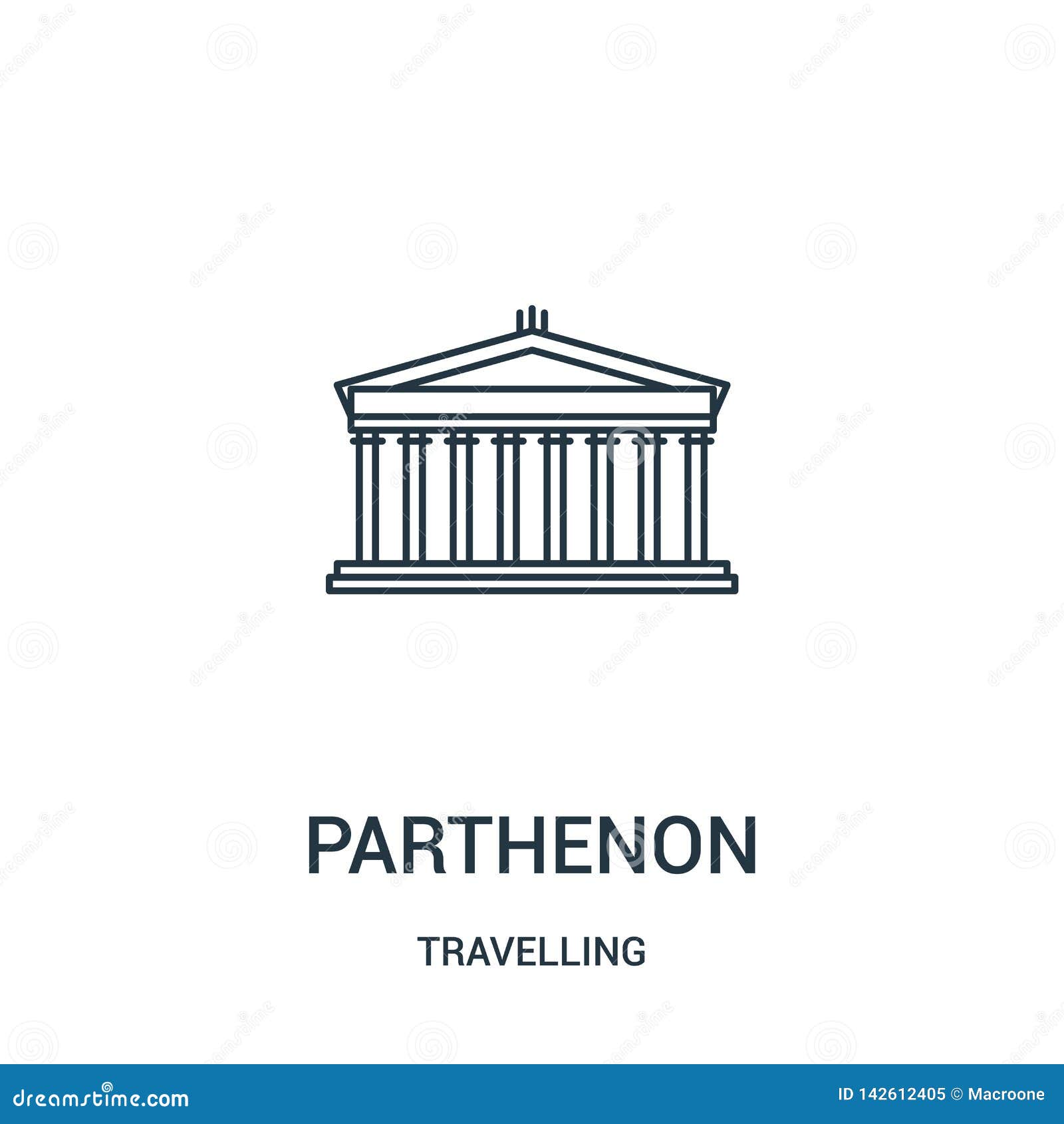 Parthenon Icon. Trendy Parthenon Logo Concept On White Background From ...