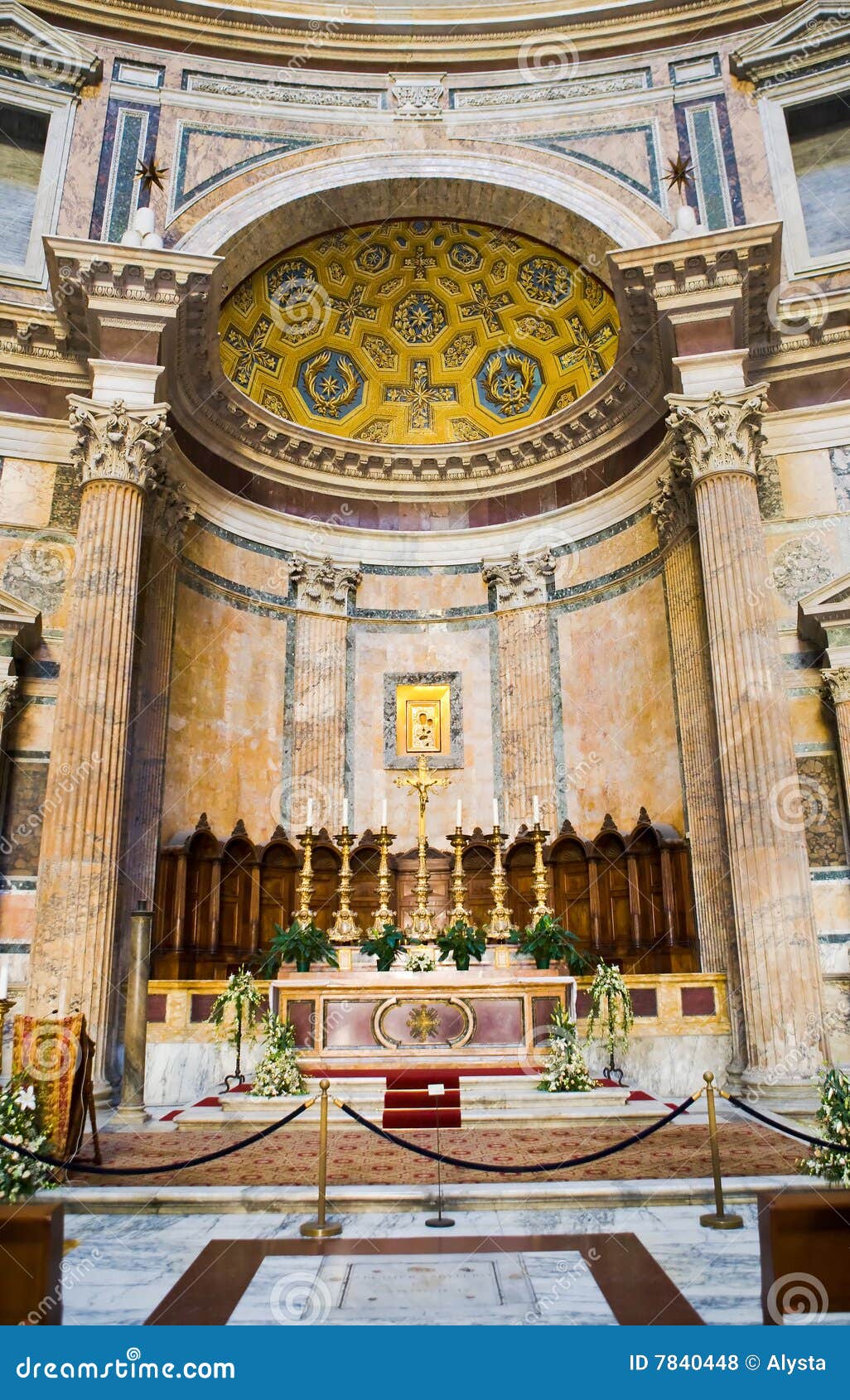 Parthenon Interior stock photo. Image of ceiling, candles - 7840448