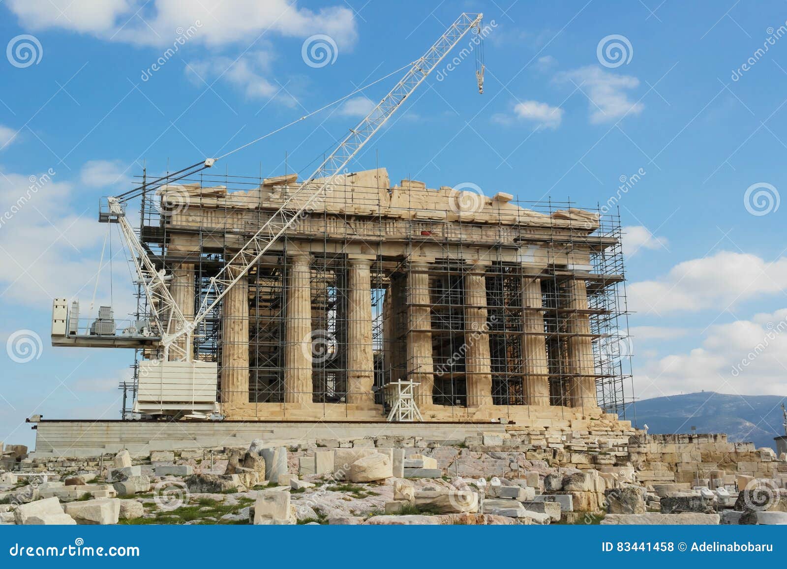 Parthenon Restoration, Athens Stock Photo - Image of parthenon, ancient ...