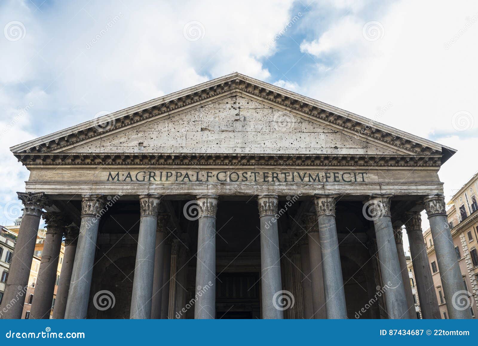 Parthenon in Rome, Italy stock image. Image of view, tourist - 87434687