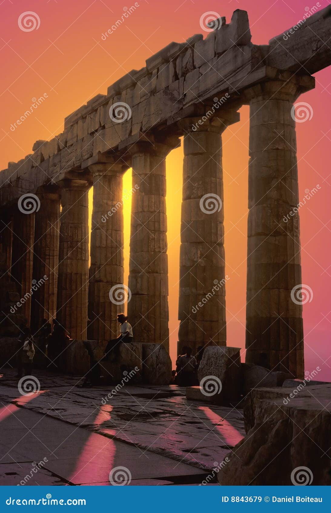 Parthenon at sunset stock image. Image of greece, travel - 8843679