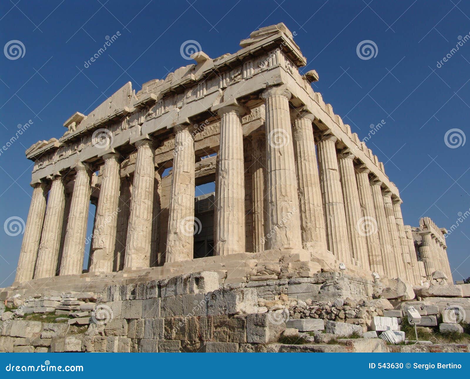Parthenon Temple stock photo. Image of exterior, architectural - 543630