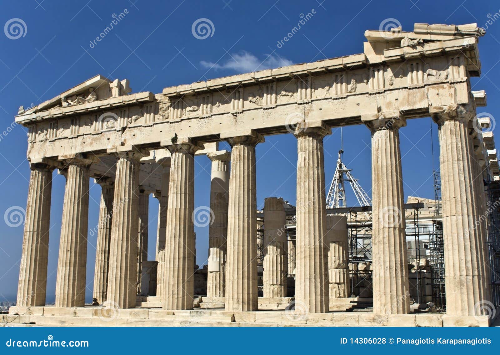 Parthenon Temple in Athens, Greece Stock Photo - Image of clasical ...