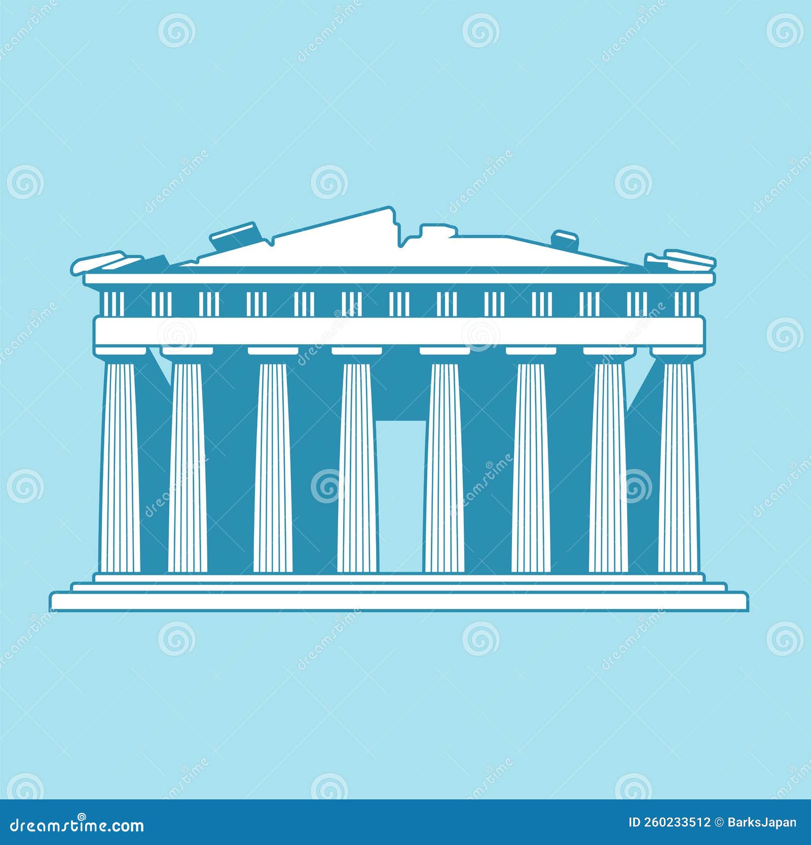 Parthenon Temple - Greece | World Famous Buildings Vector Illustration ... Parthenon Temple - Greece | World Famous Buildings Vector Illustration ...