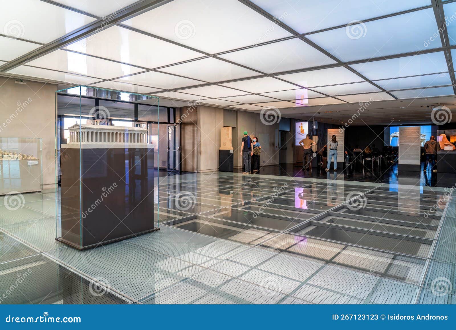 The Parthenon Temple Mockup on the Third Floor of the Acropolis Museum ...