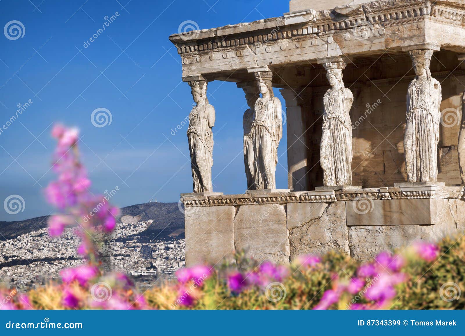 Parthenon Temple during Spring Time on the Athenian Acropolis, Greece ...