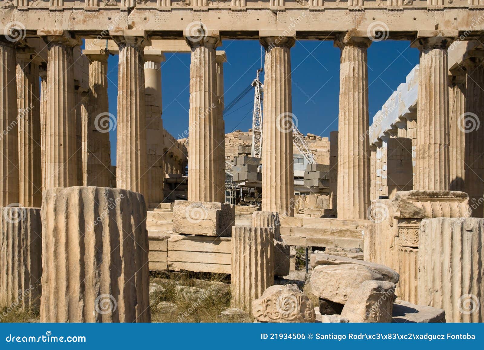 Parthenon Under Restoration Stock Photo - Image of akropolis, attica ...