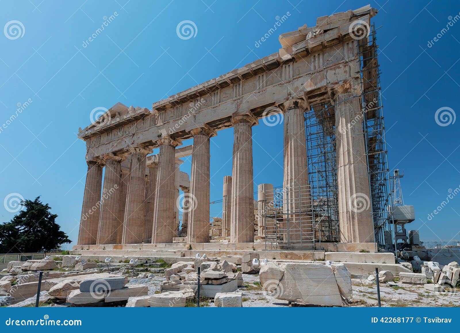 Parthenon Under Construction Royalty-Free Stock Photo | CartoonDealer ...
