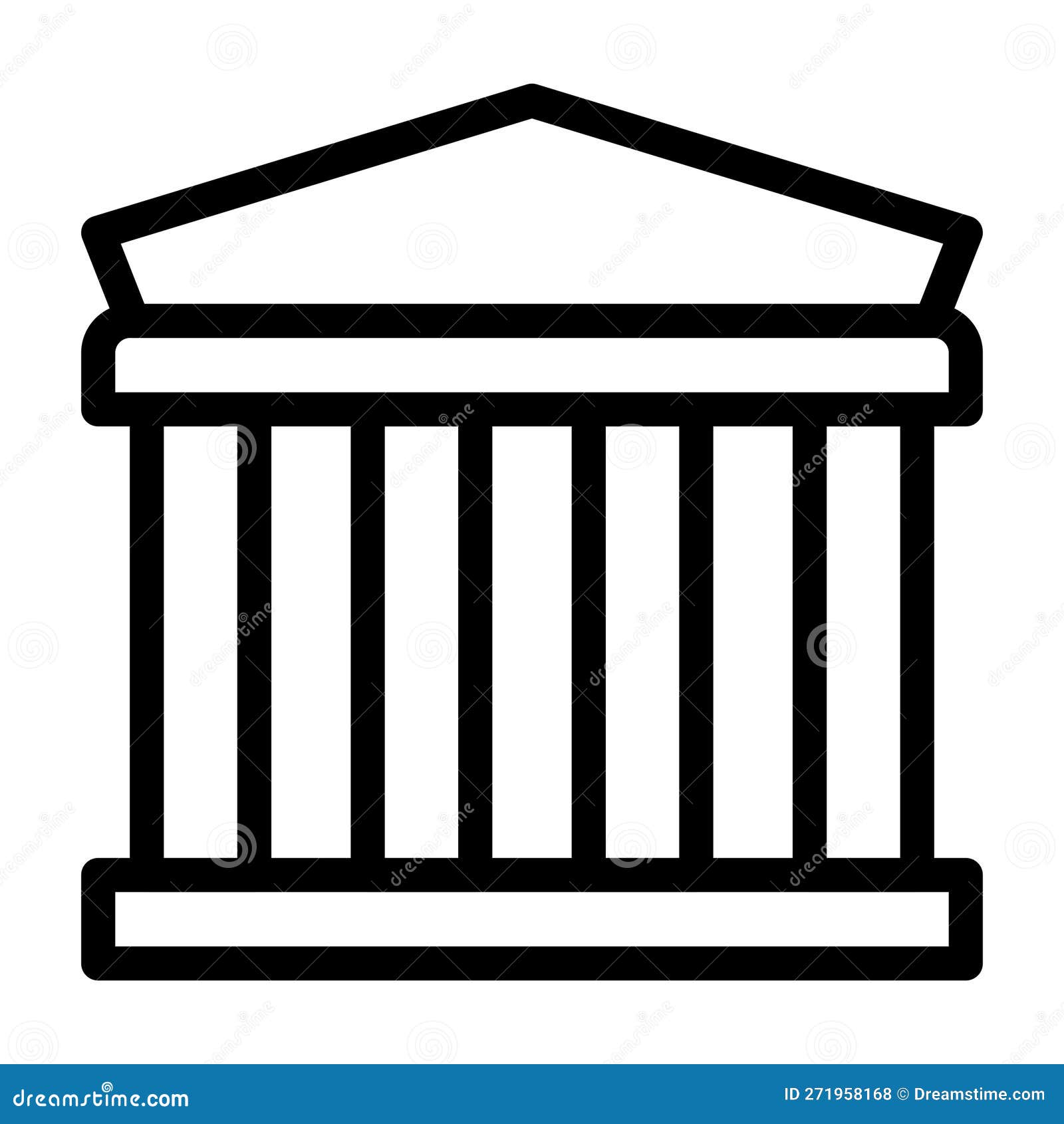 Parthenon Vector Icon Isolated On Transparent Background, Parthenon ...