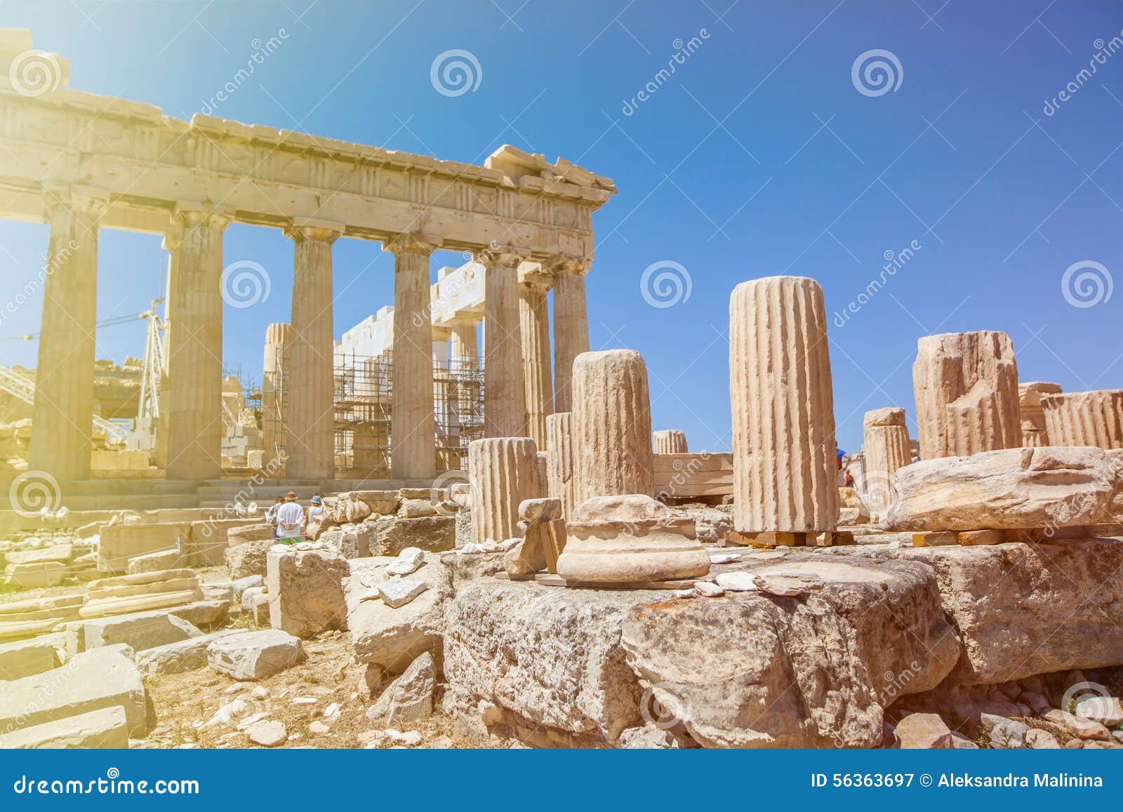 Parthenon view stock image. Image of parthenon, hellas - 56363697