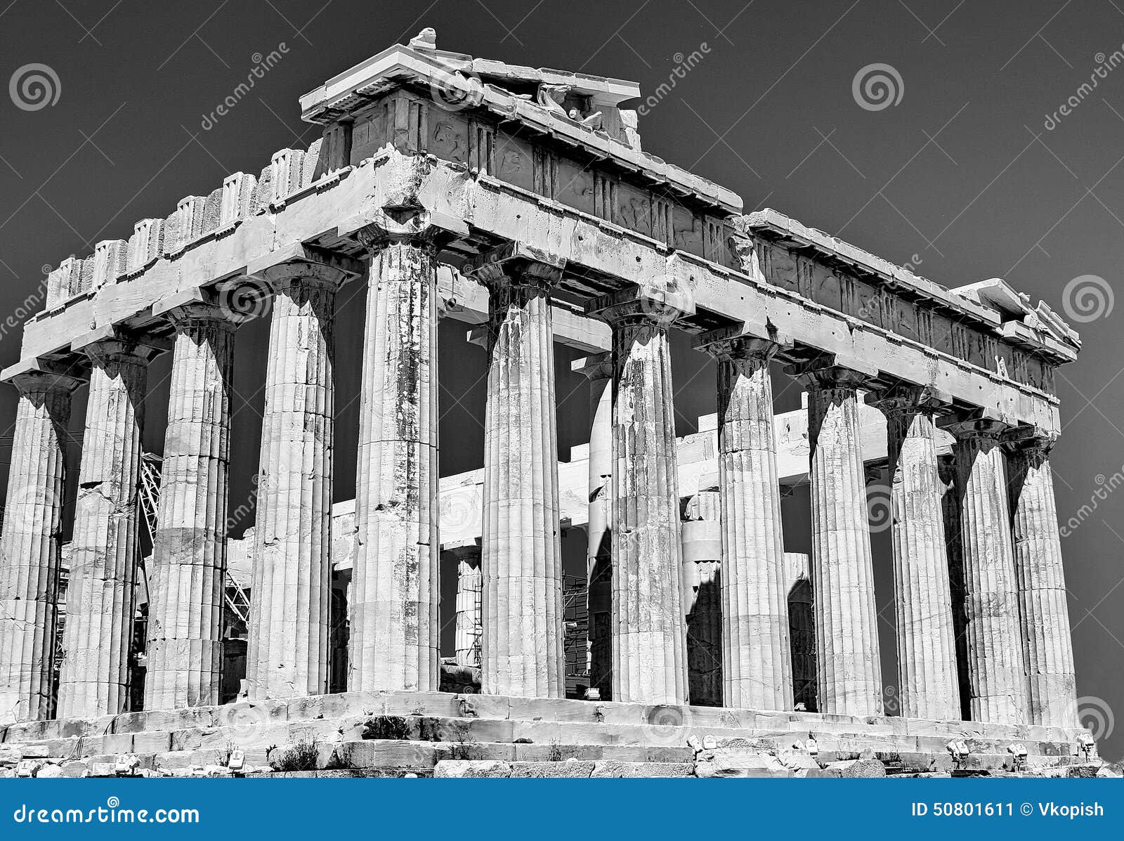 Parthenon stock image. Image of sightseeing, greece, greek - 50801611