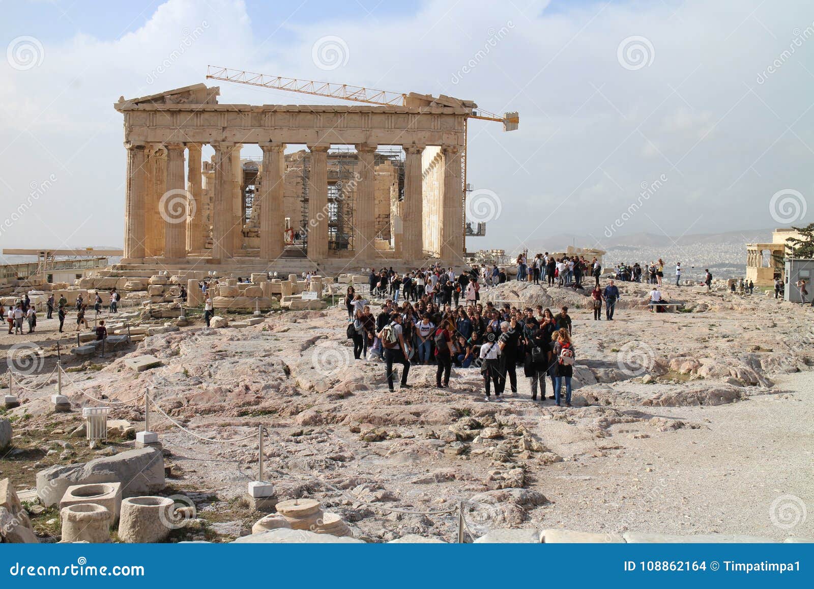 Parthenonen, akropol, Aten redaktionell fotografering för bildbyråer ...