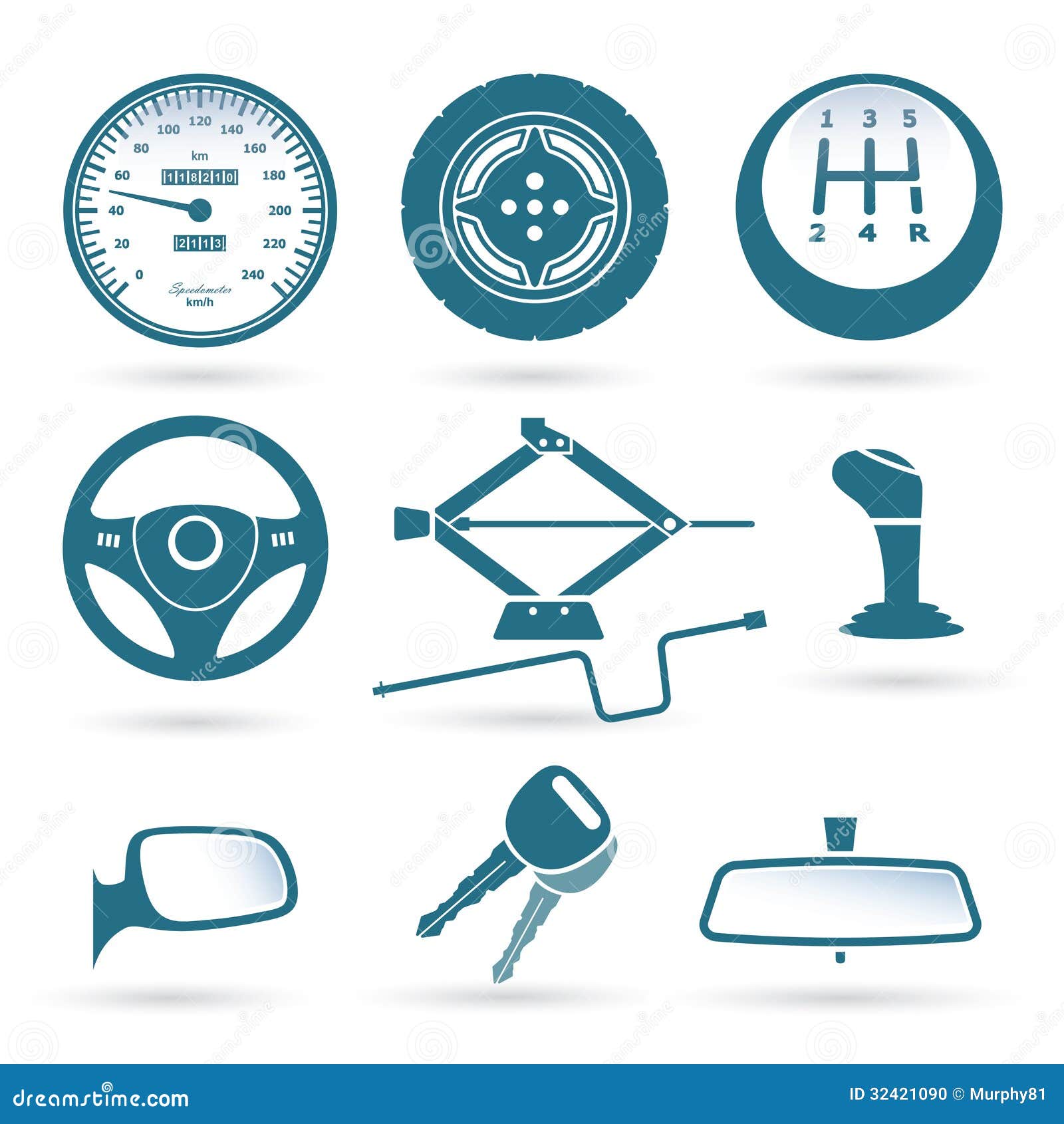 Parti dell'automobile illustrazione vettoriale. Illustrazione di ...