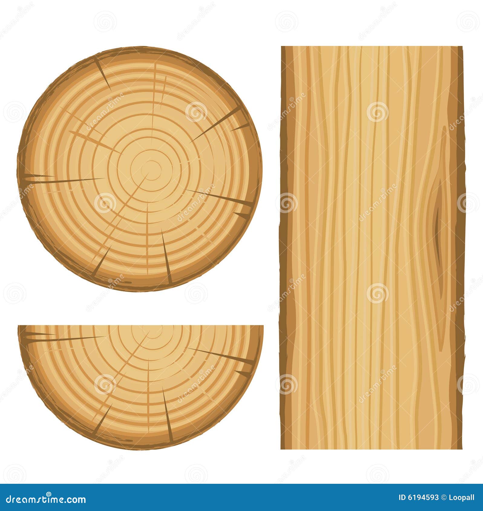 Parti Materiali Di Legno Di Vettore Illustrazione di Stock ...