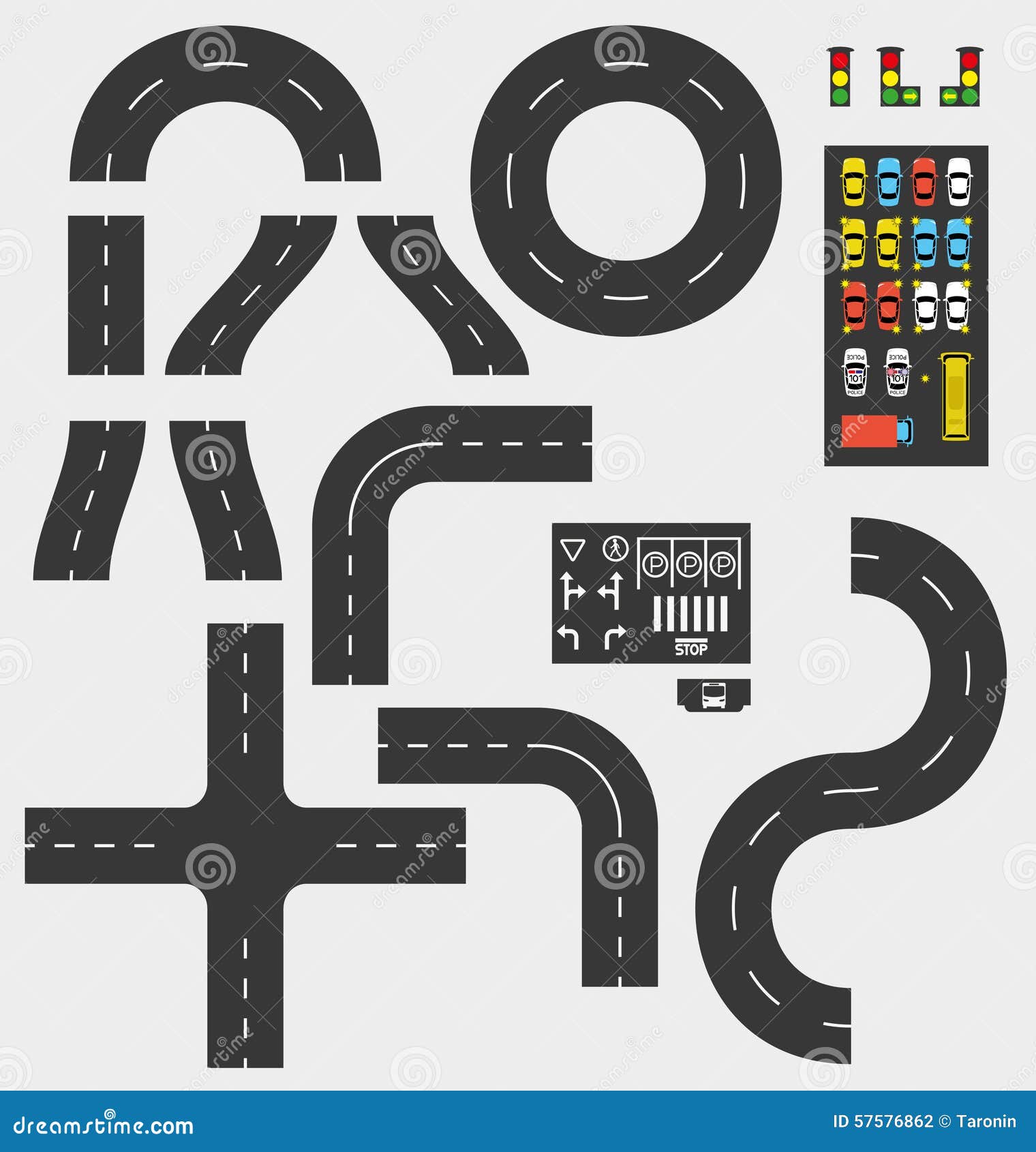 Parti Per La Strada Maestra Illustrazione Vettoriale - Illustrazione di ...