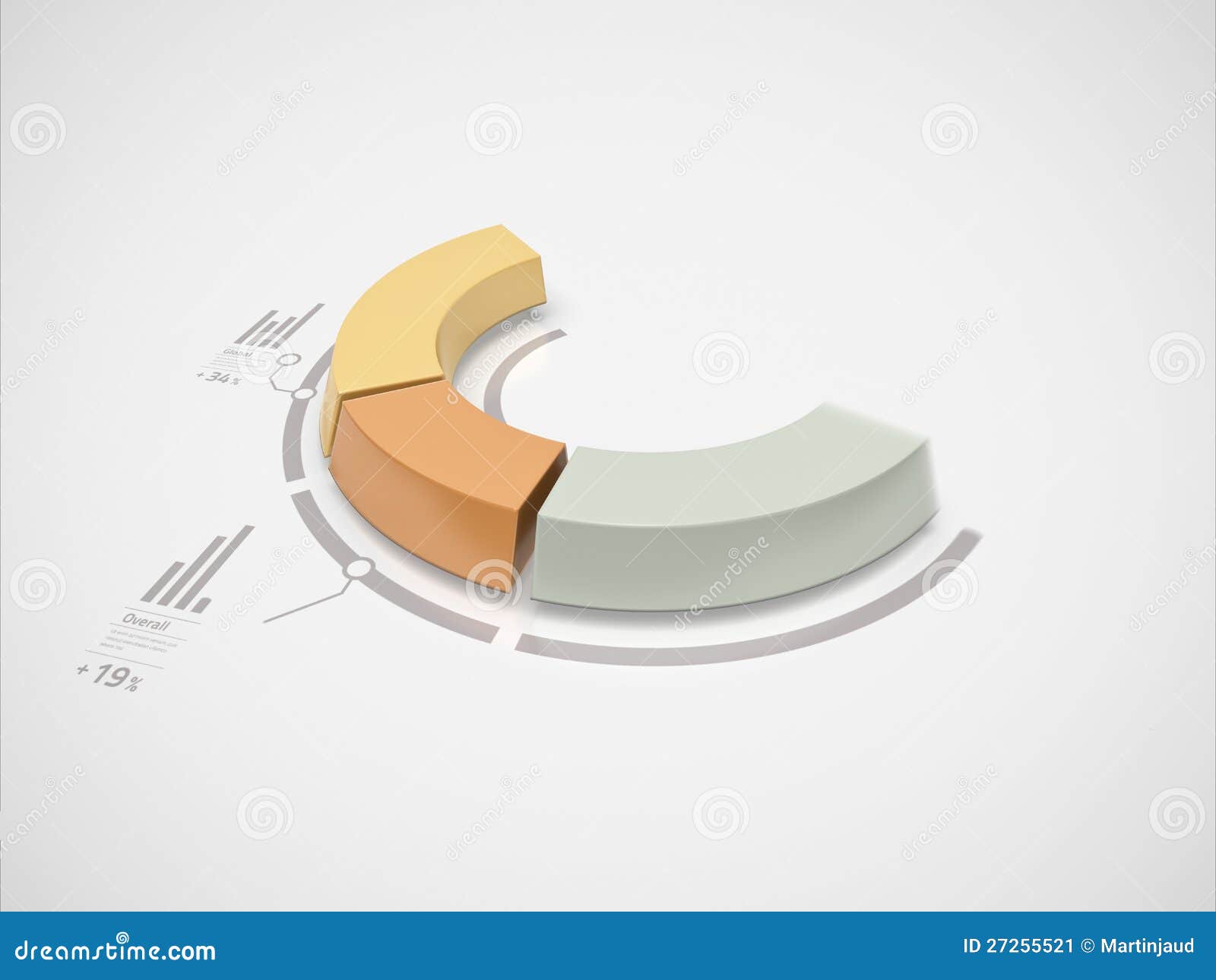 Donut Chart Examples. Circle Diagrams Divided In 4 Sections Of ... Donut Chart Examples. Circle Diagrams Divided In 4 Sections Of ...