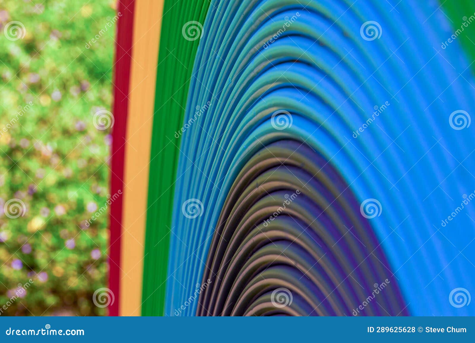 Partial Close-up of a Rainbow Arch Stock Photo - Image of close ...