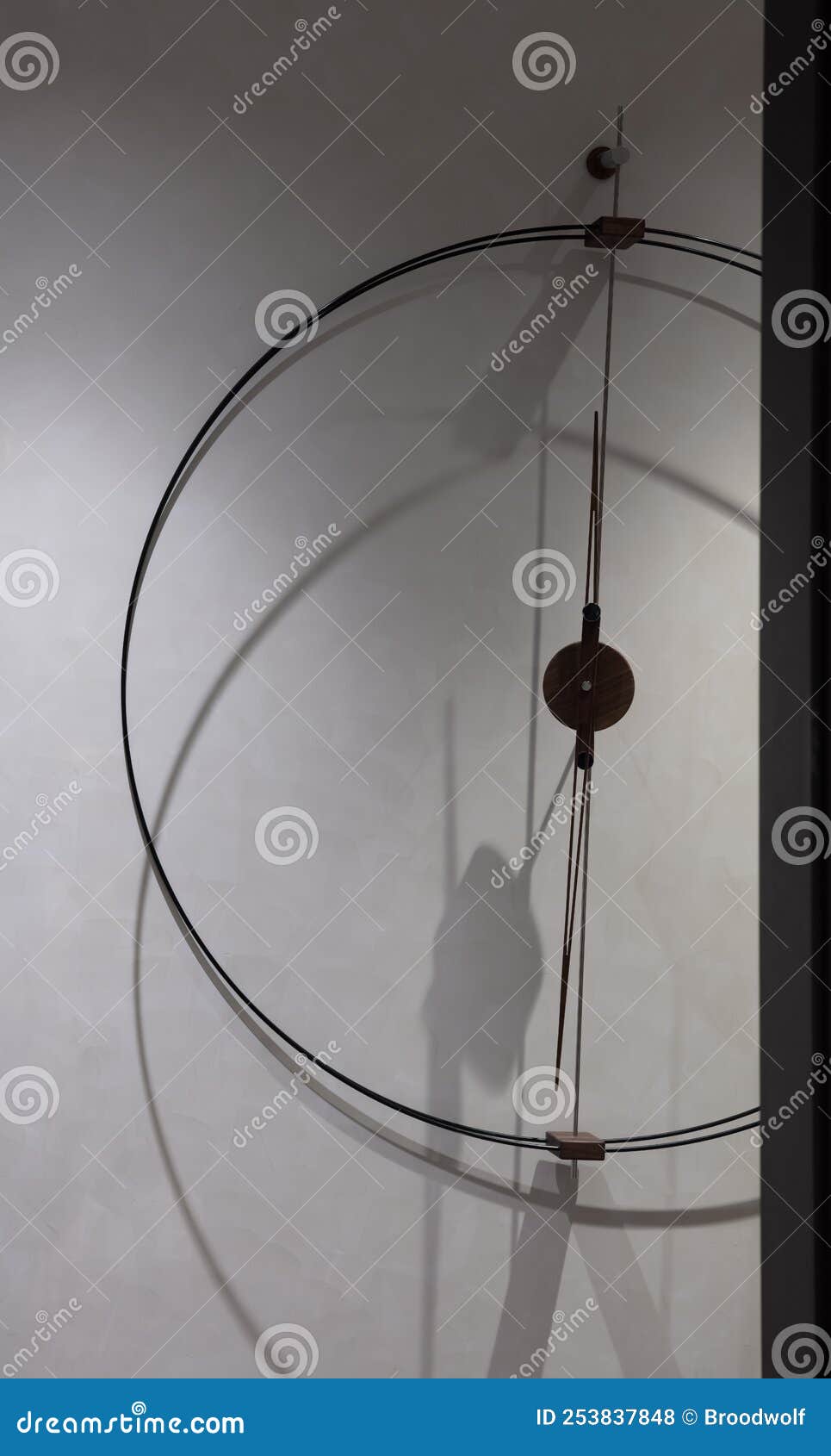 A Partial Close-up of a Wall Clock in the Indoor Corridor Stock Photo ...