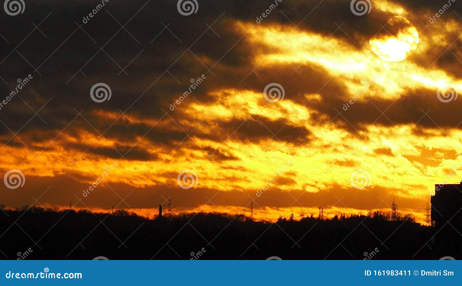 Partial clouds. Sunset stock video. Video of climate - 161983411