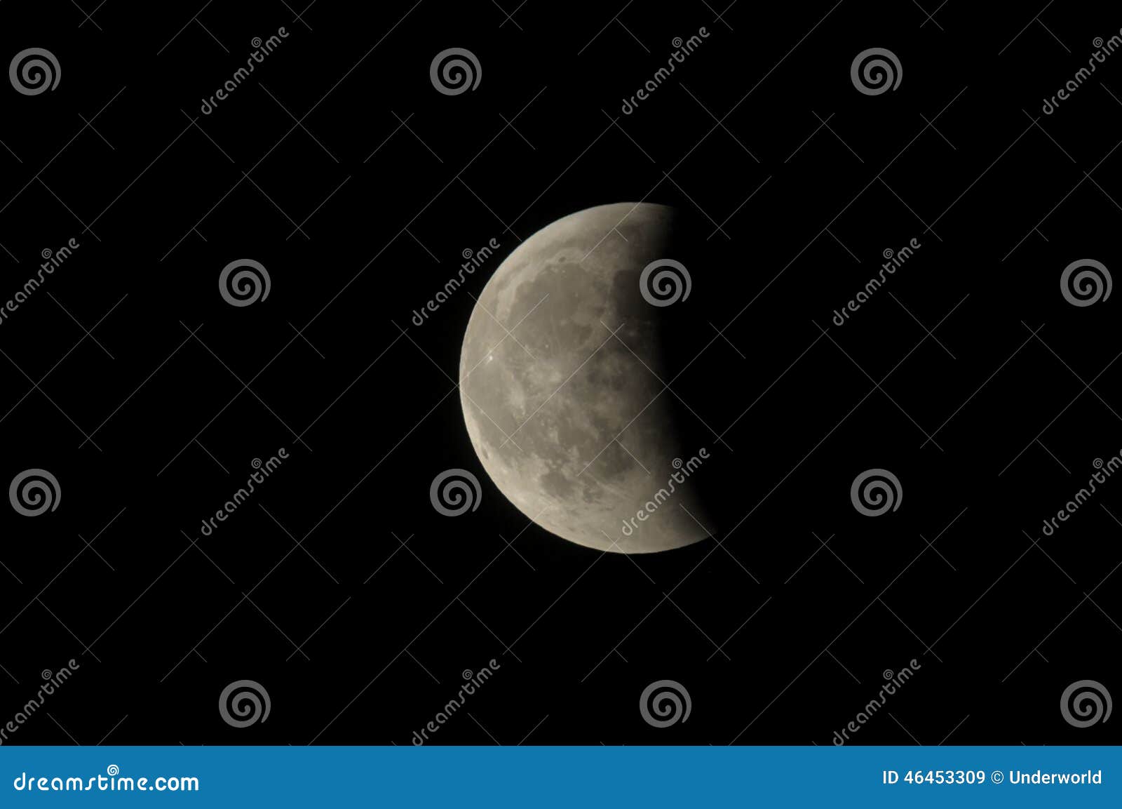 Partial Eclipse of the Moon Stock Image - Image of phase, dark: 46453309