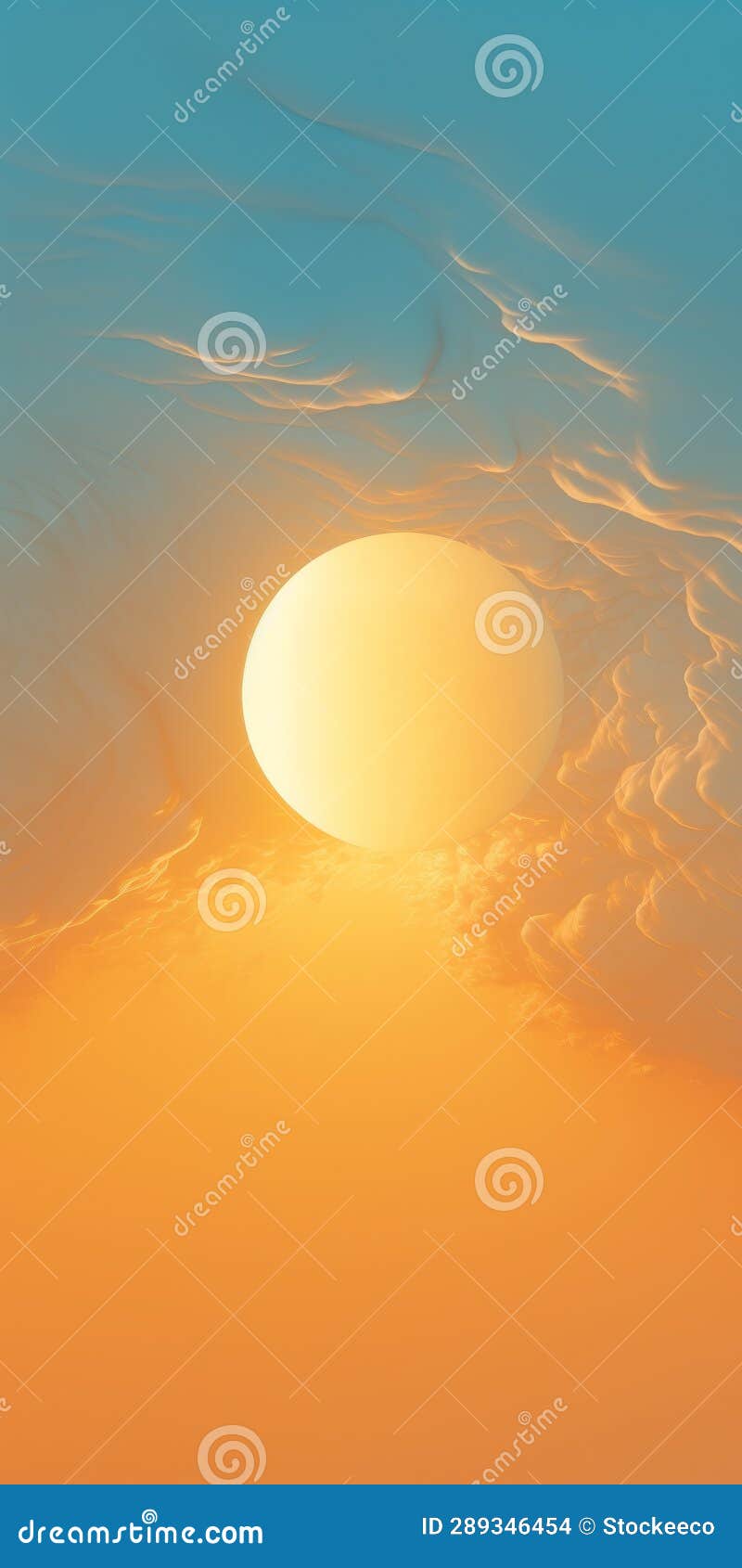Partial Eclipse in Light Beige and Amber: Uhd Aerial View Stock ...